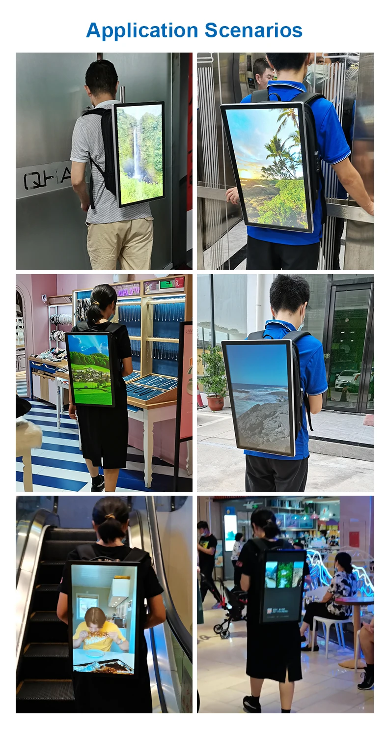 Portable High Brightness Touch Screen Advertising Display