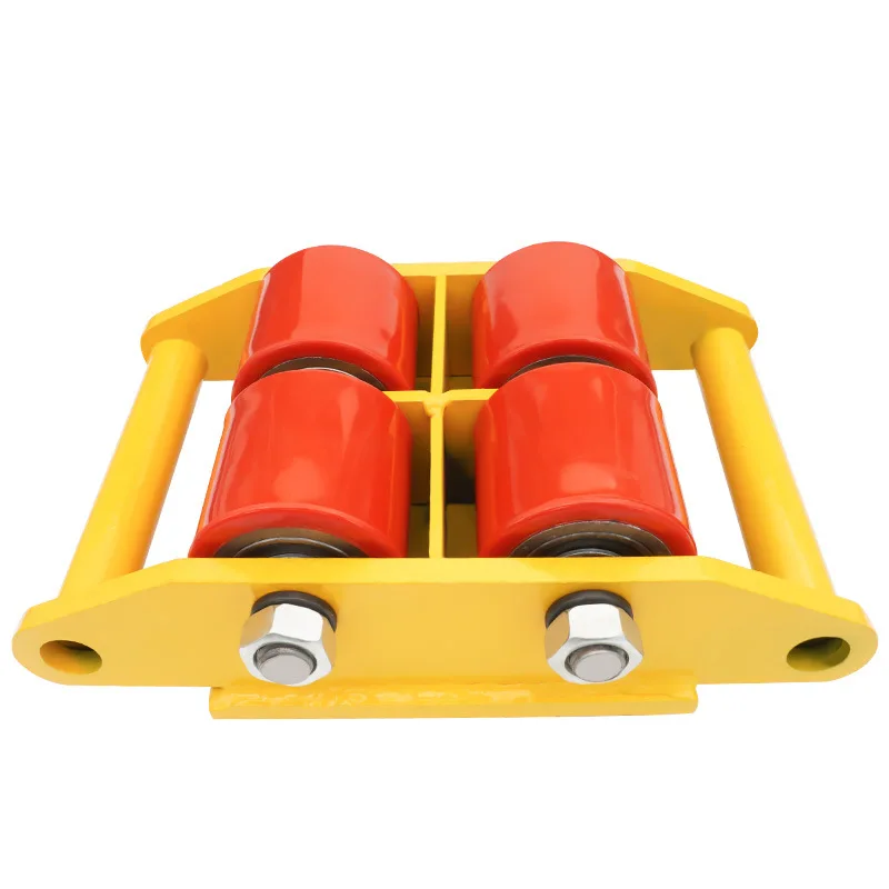 Hot Sale Heavy Duty Rotating Round Platform Cargo Trolley Roller Skid ...