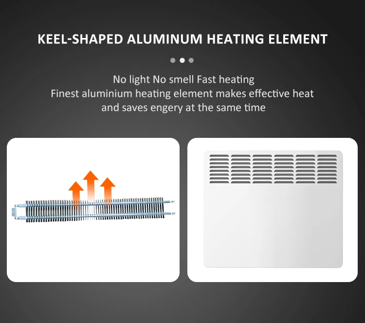 Home Use Electric Convector Heater 500 W Wall Heater Large Heater 2000w ...