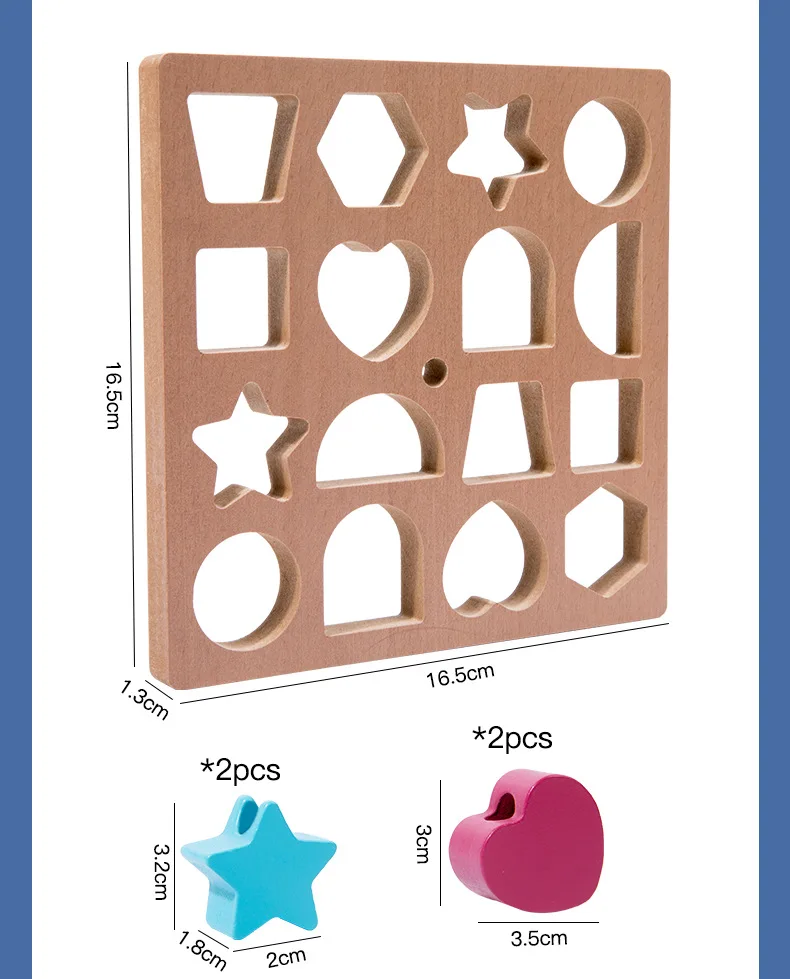 3 in 1 Montessori Geometry Shape Sorting Game Educational Shape ...