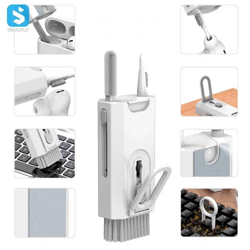 New Design Multifunction Cleaning Kit for AirPods 8 in 1 Soft Brush ...