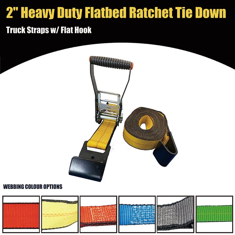 Forcentra 10000lbs Woven Lashing Belt Yellow High Quality Rachet Strap ...