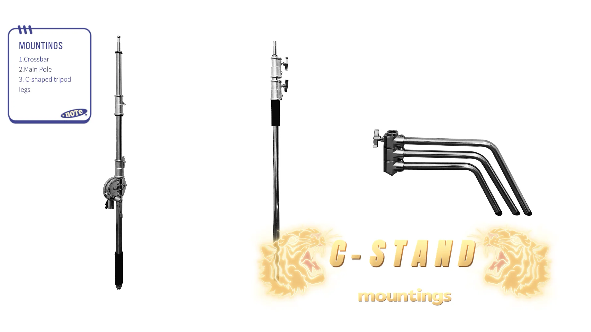 Heavy Duty Overhead Light Stand Tripod C Stand Photography Equipment ...
