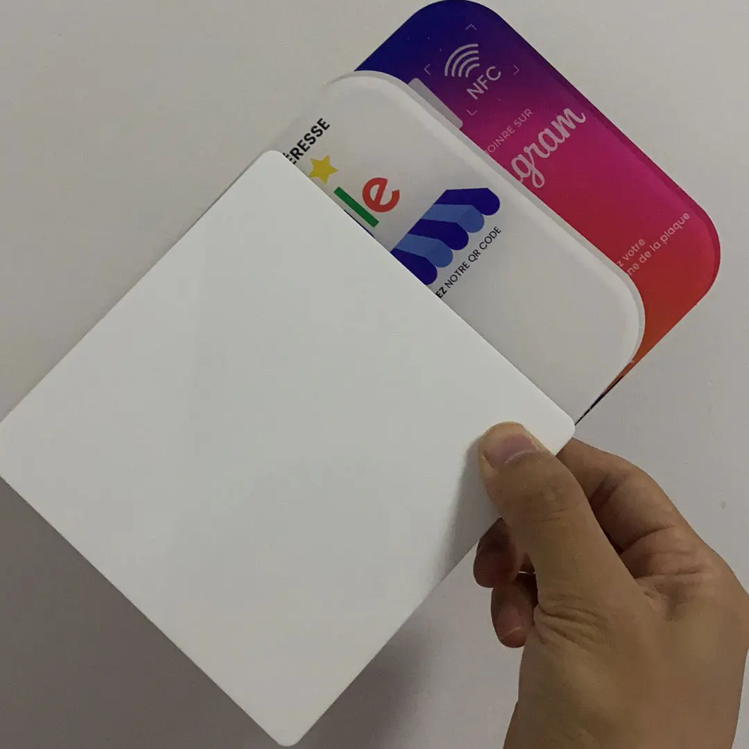 Smart Touchless Acrylic Nfc Table Menu Tag Nfc Touchless Menu Stand ...