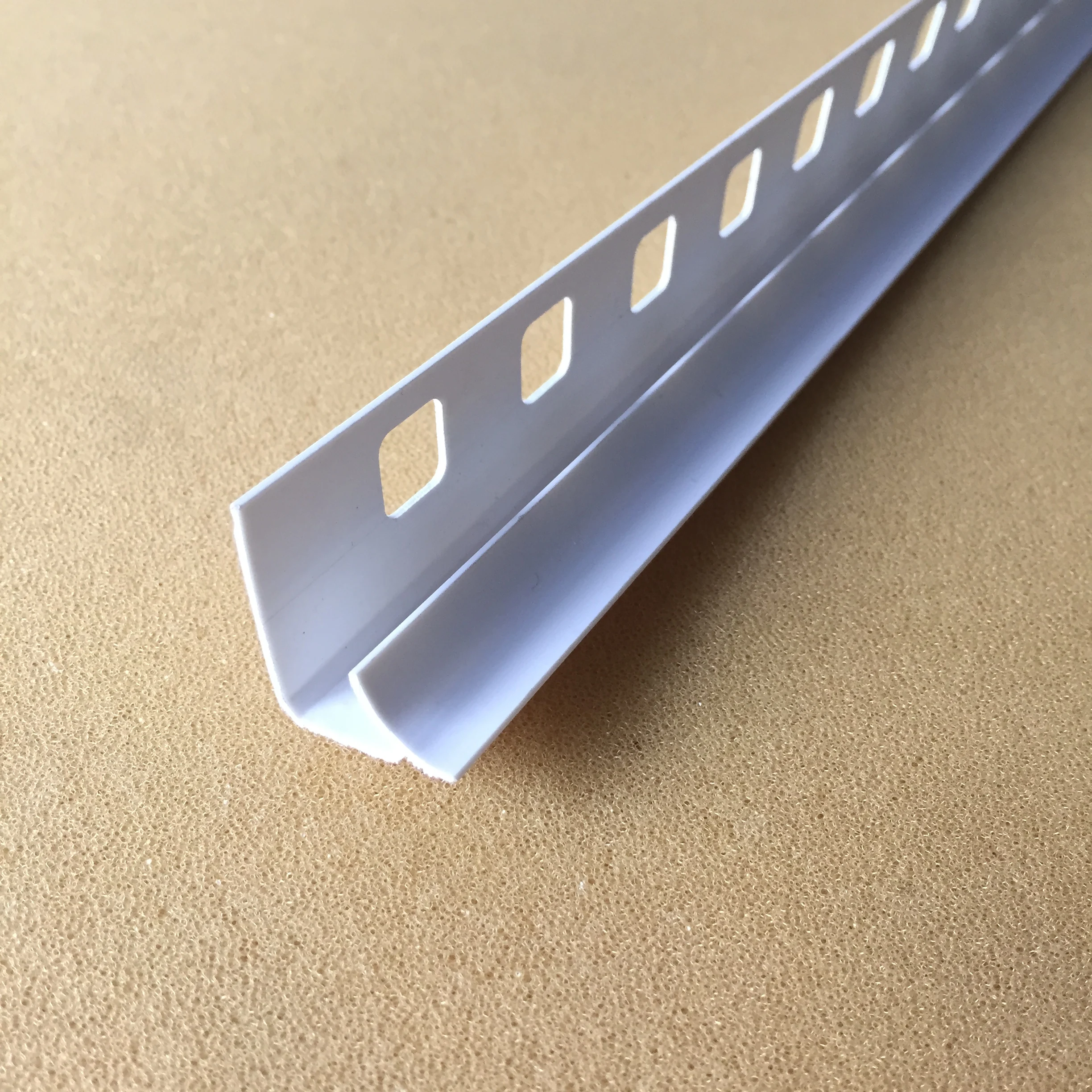 White UPVC PVC Door Edging Floor Trim - Durable & Stylish