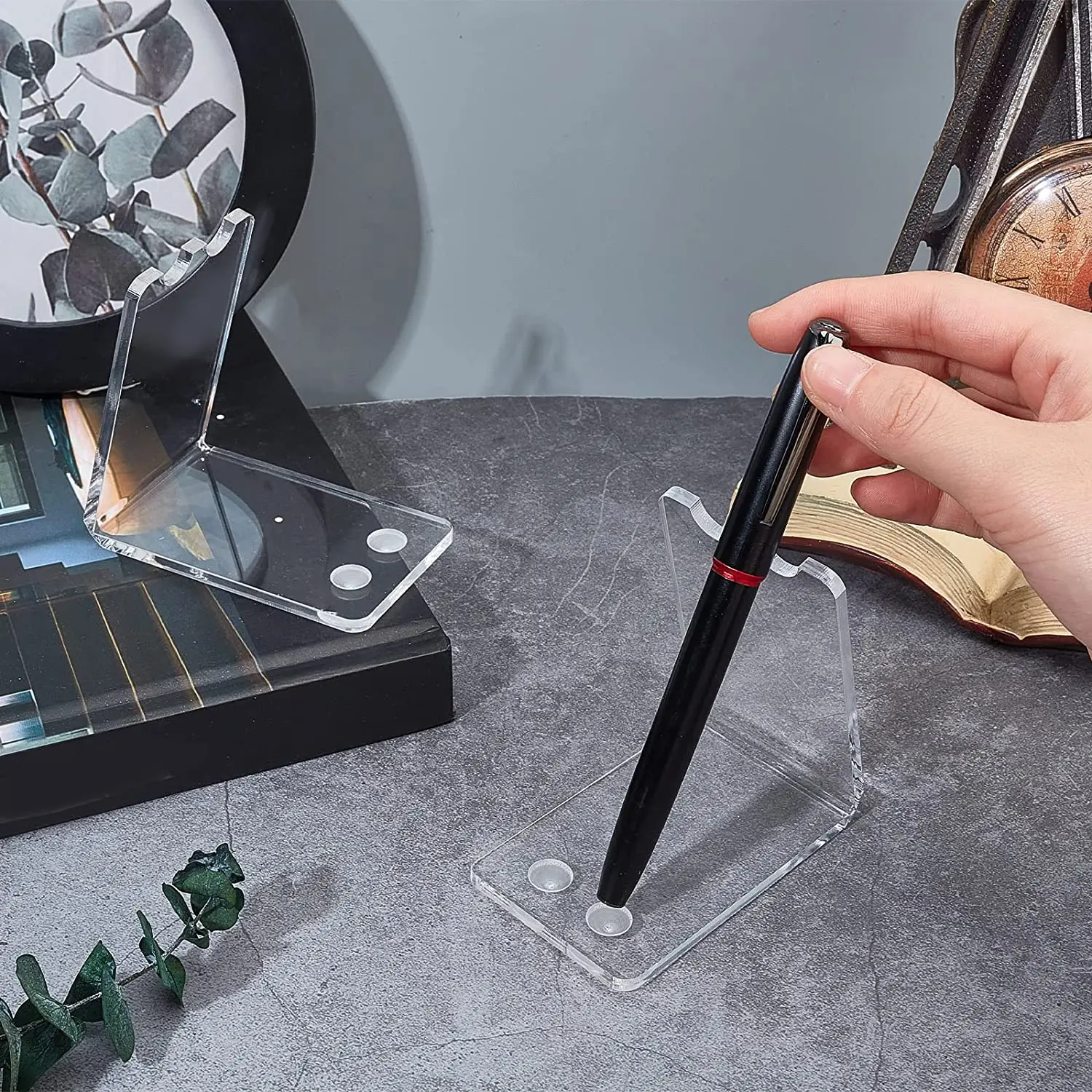 Clear Acrylic Pencil Stands Acrylic Pen Stands Ballpoint Pen Display ...