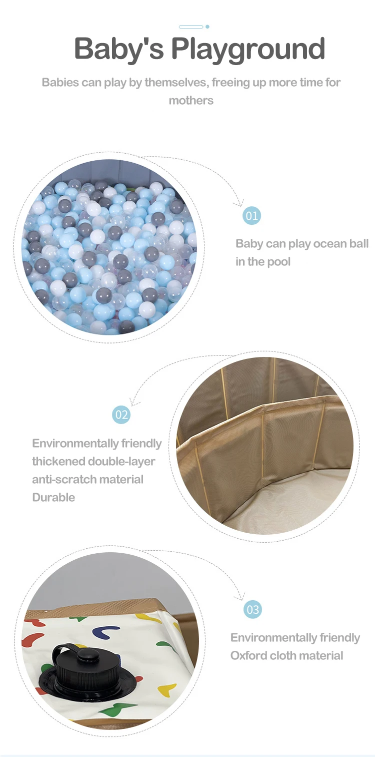 Children's Ocean Ball Pool Indoor Baby Playpen Baby Family Ball Pool ...