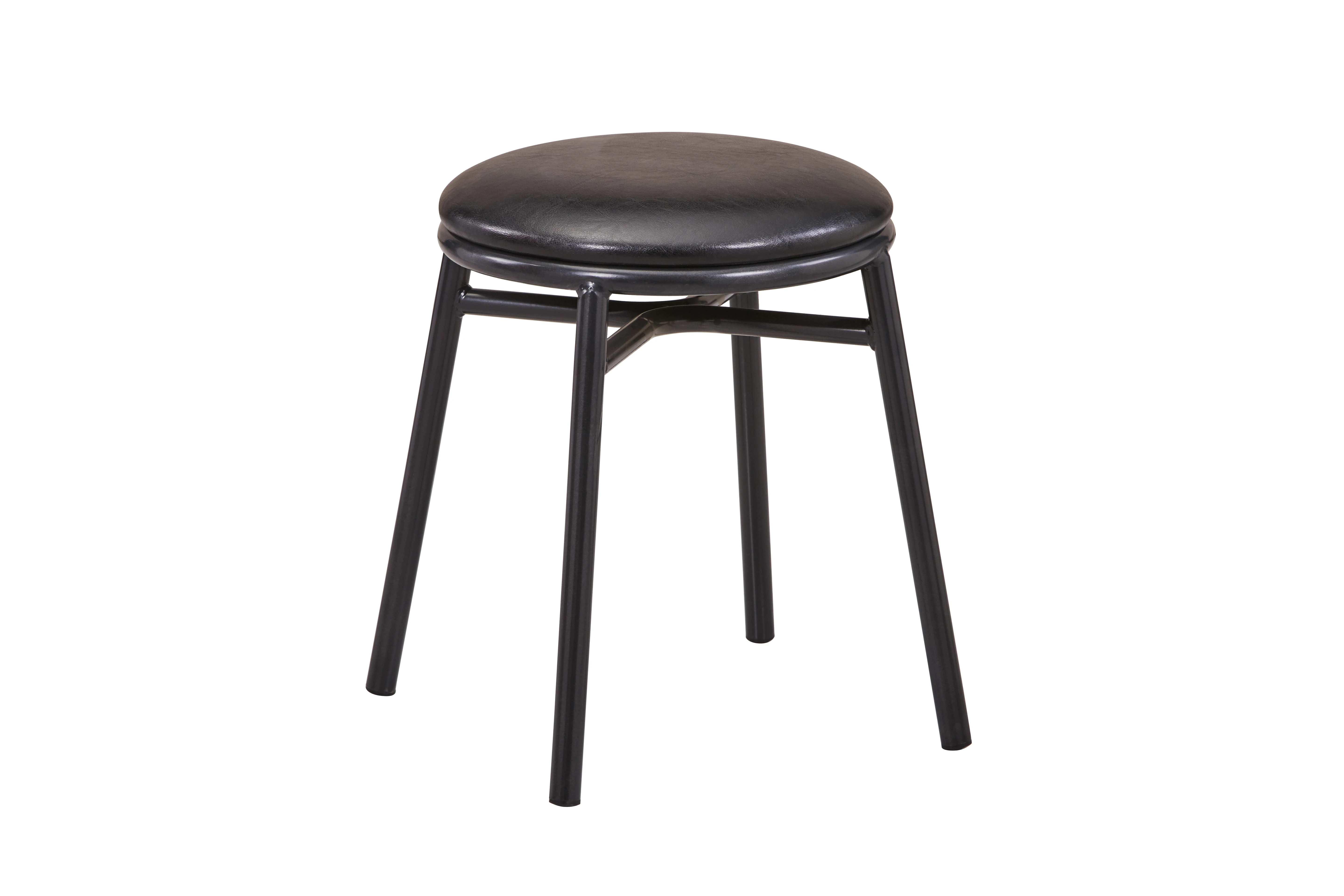 Metal Stacking Small Round Sitting Stools With Soft Cushion Seat - Buy ...