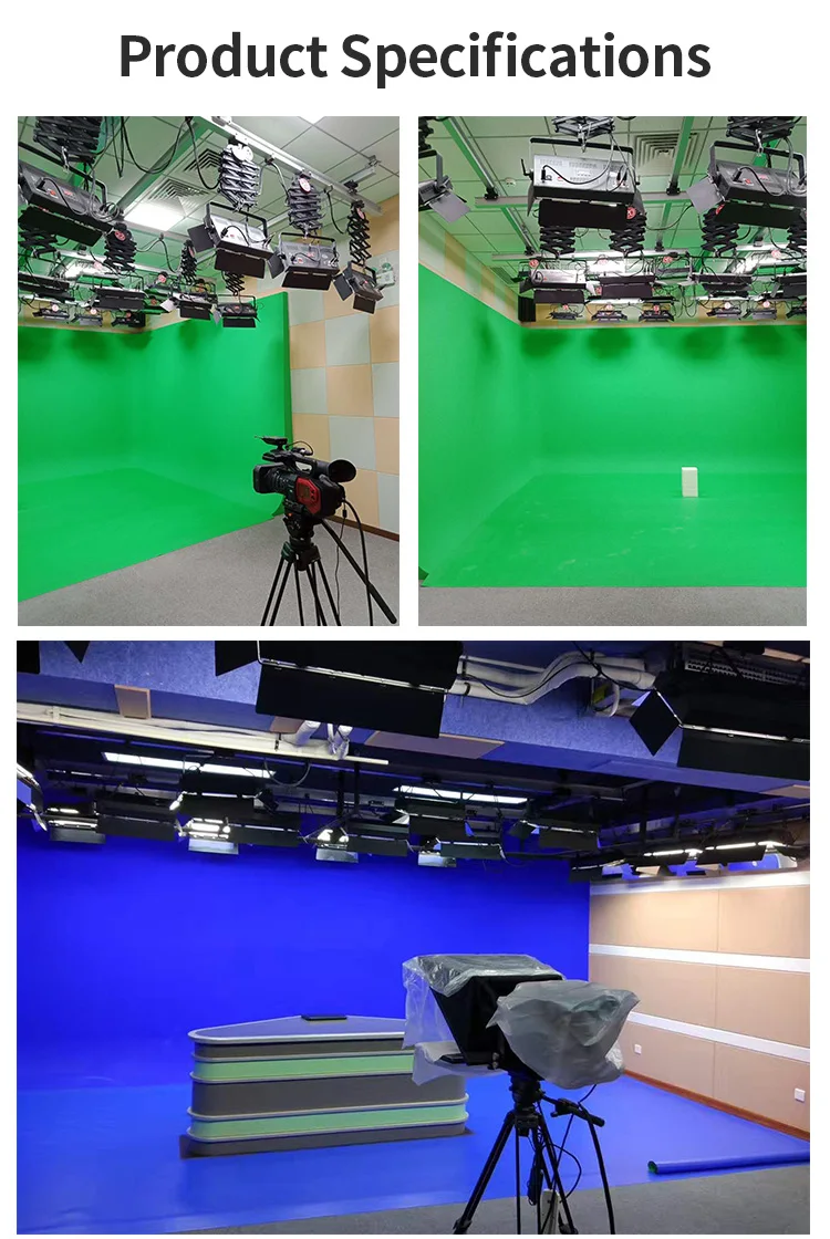 Background Backdrop Vinyl Virtual Studio Reversible Chroma Key Green ...