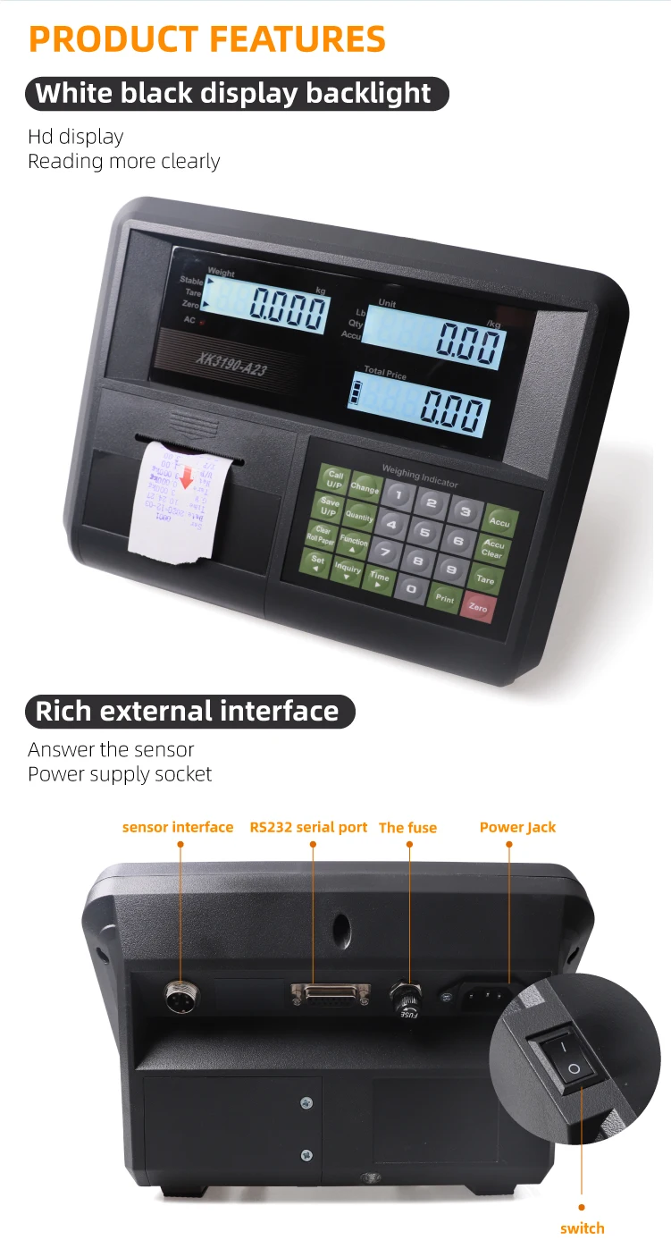 XK3190-A23 LED Display Electronic Weighing Instrument