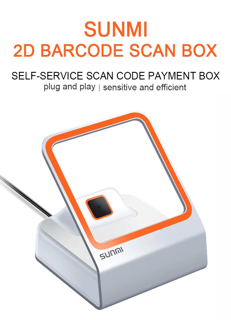 SUMNI NS010 Portable Barcode Scanner Superfast 1D 2D File Scanning for ...