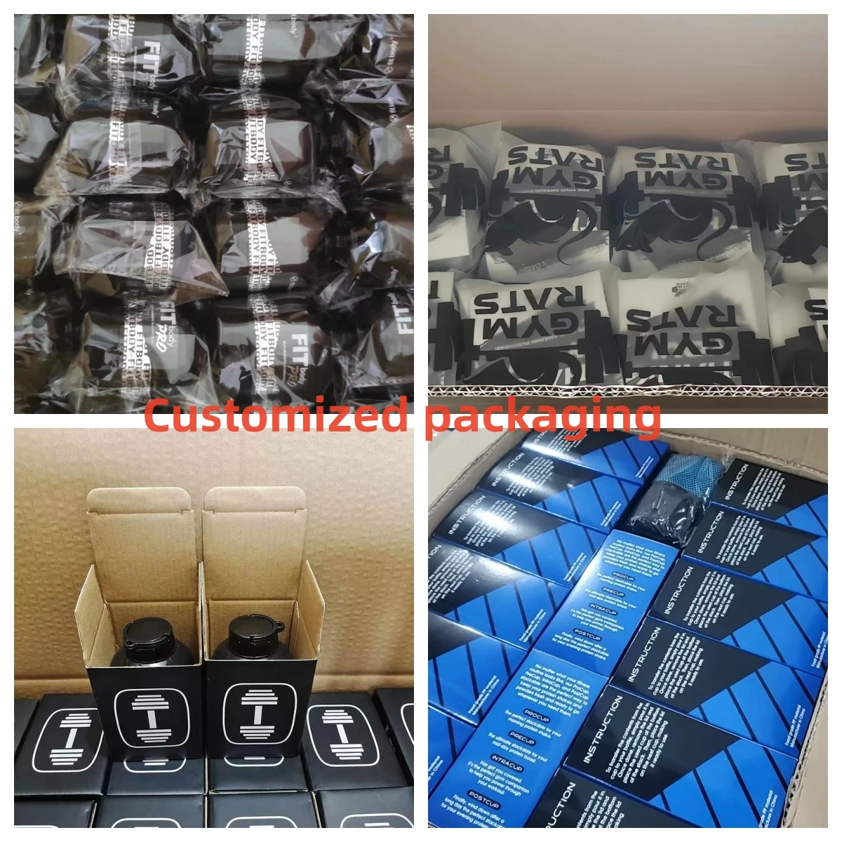 Custom Logo Mini Whey Protein Powder Containers - 100ml, 200ml