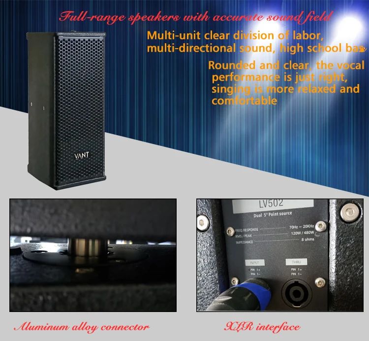 Mini Line Array Speaker Set - 5 Inch Active Home Theater