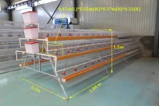 96 Laying Hen Cages for Sale - Durable Poultry Battery Cages