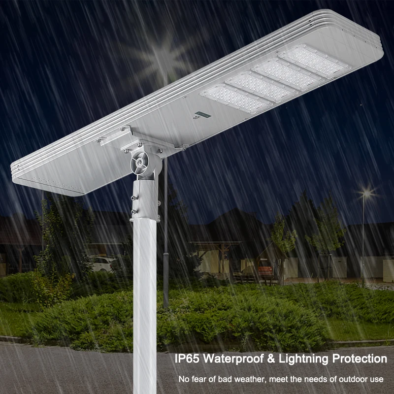 Brightest Intelligent off Grid Street Light Post Solar 200 Watts Self ...