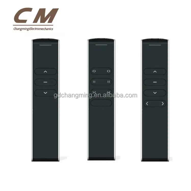 Rf433 Mhz Black Color Remote Control Curtain Single Channel Curtain ...