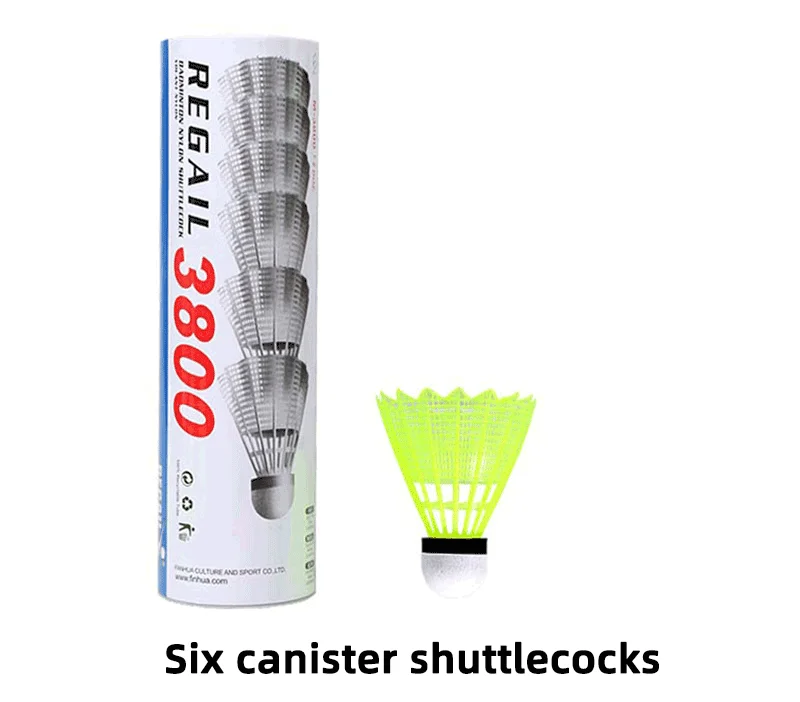 Six Shuttlecocks Canister,Undulating Edge Shuttlecock, Composite ...