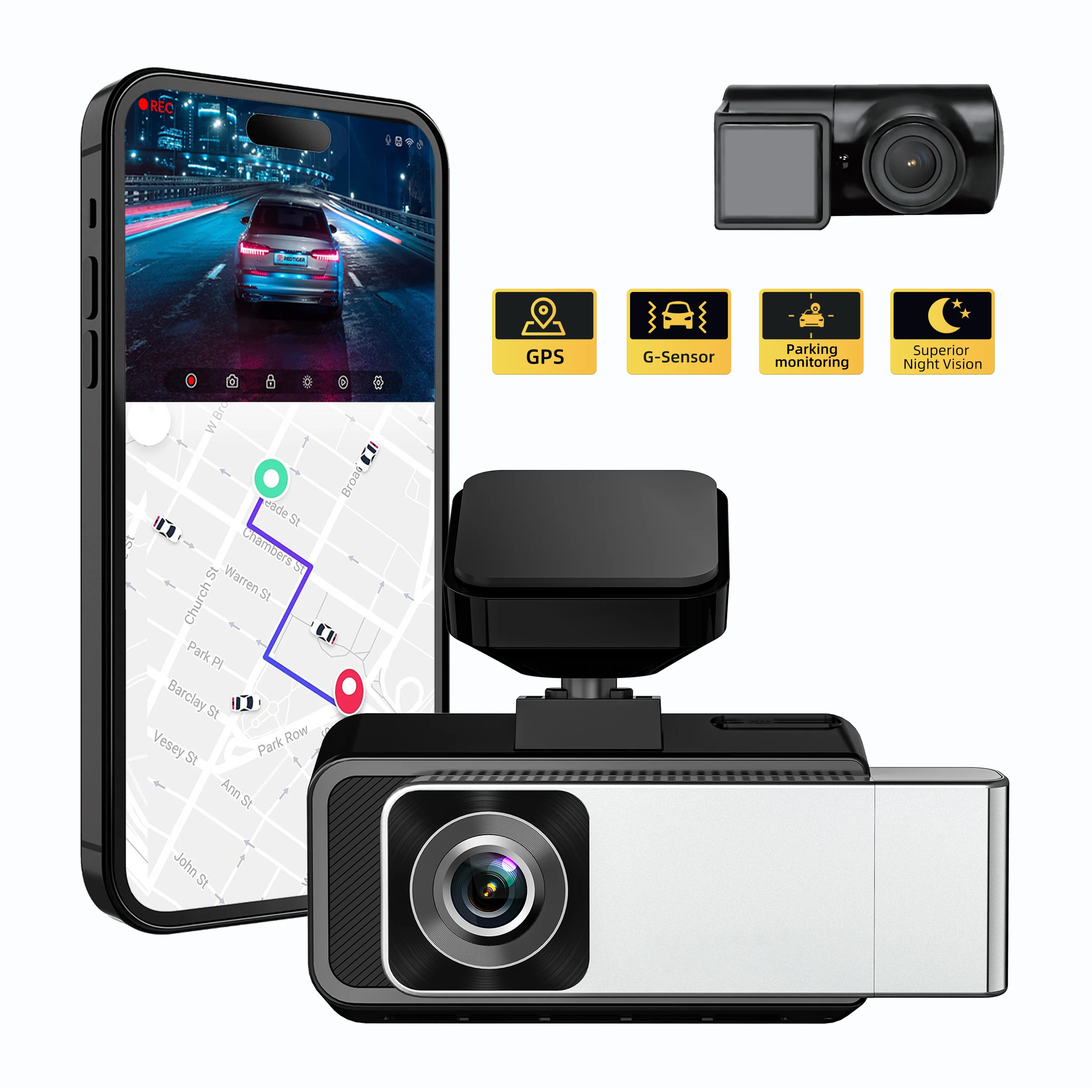 Kamerë Dykanale 4g STARVIS F1.5 me Objektiv të Gjyqer GPS Kamerë ...