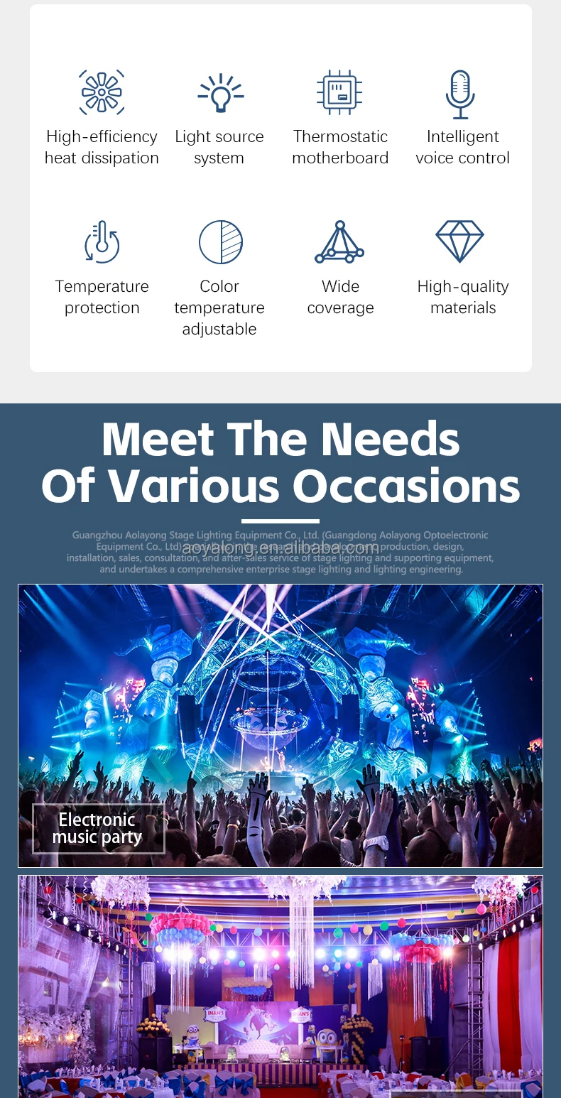 L100 Projector Lighting Warm Cold/White Dmx Bright LED Focus Zoom Cob ...