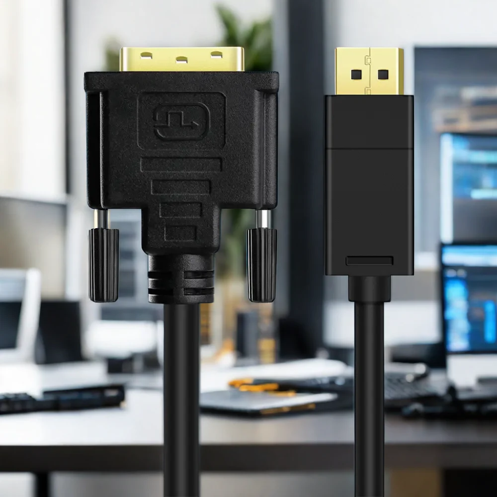 Dtech Male Displayport Port Dp To Male Dvi Video Adapter Converter ...