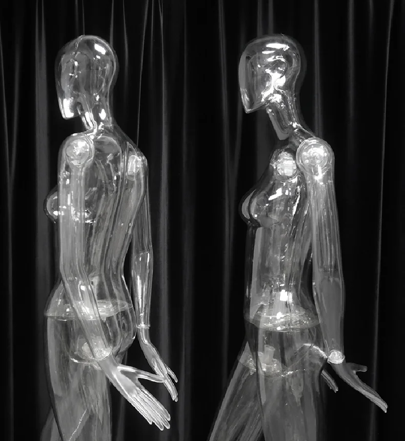 Modern Fiberglass Clear Mannequins Female,Adjustable Female Full Body ...