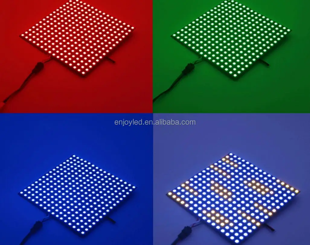 WS2812B RGB LED Digital Flexible Panel Light - Addressable Matrix for ...