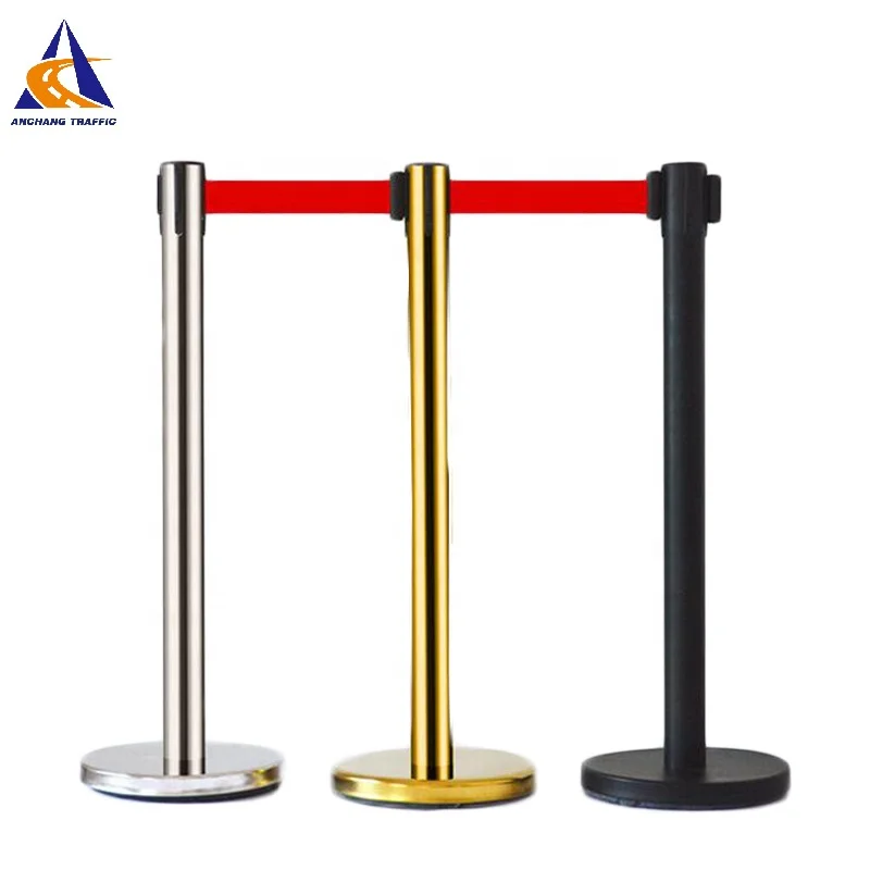 Gold Railing Stand Red Velvet Rope Stanchion| Alibaba.com