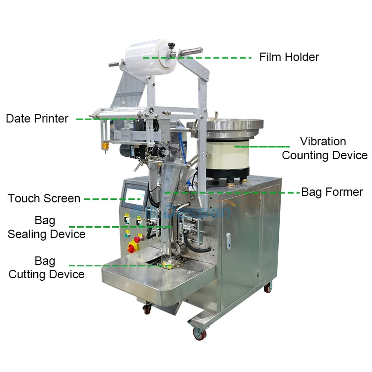High Speed Automatic Counting Soft Candy Bag Filling Machine