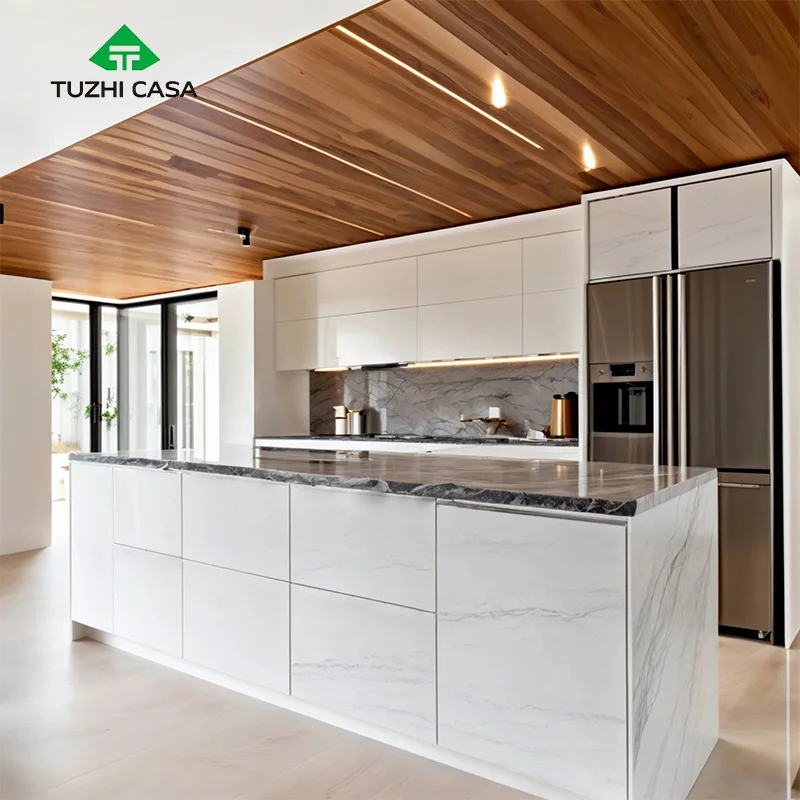 Tuzhi Casa 2024 Kitchen Cabinet Mdf American Supplier Modular Custom ...