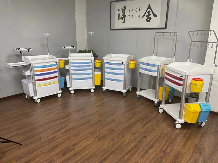Bt-sit007 Hospital Equipment Dressing Trolley Hospital Trolley With Two ...