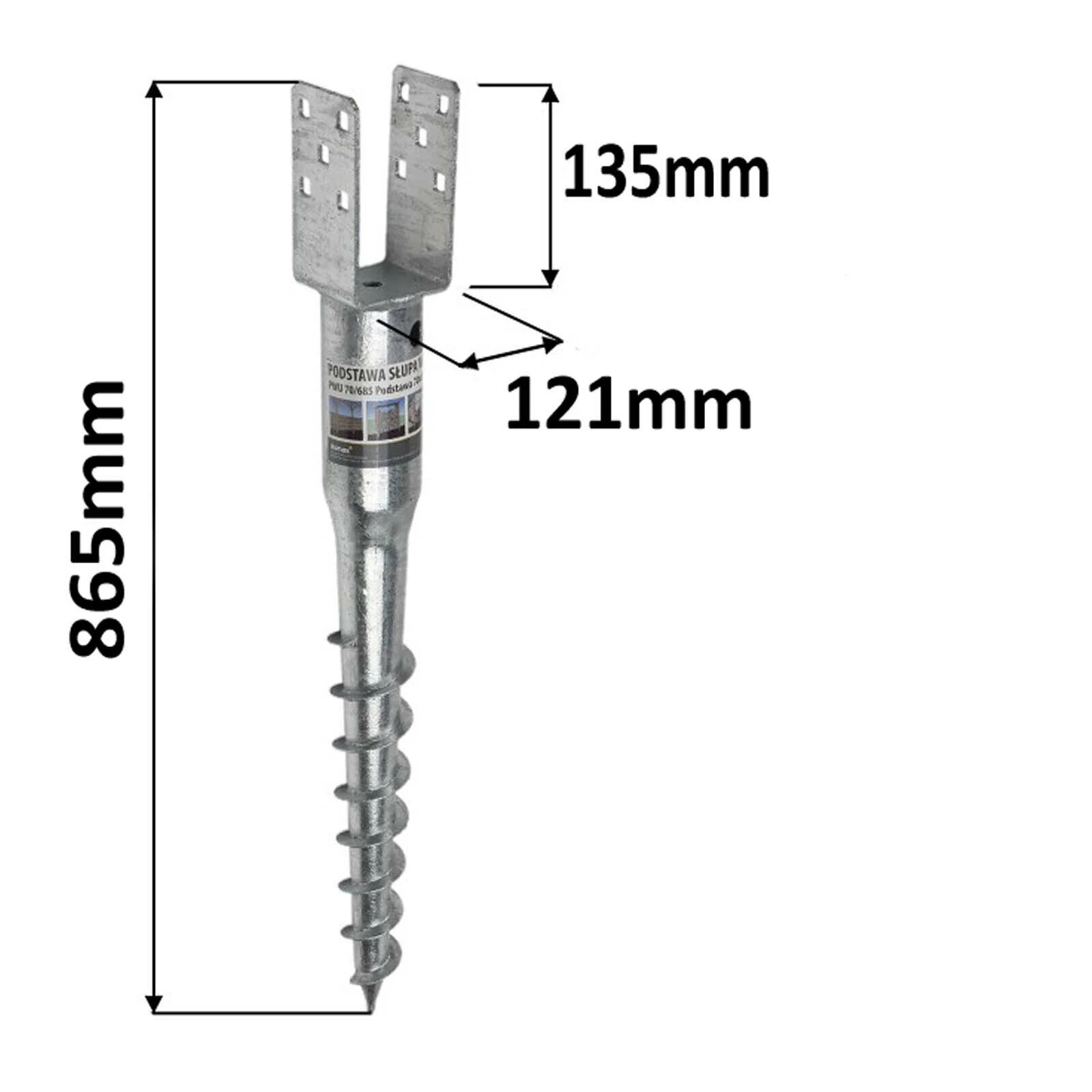 Galvanized Ground Screw Pole Anchor Ground Piles Screw Tent Stake - Buy ...