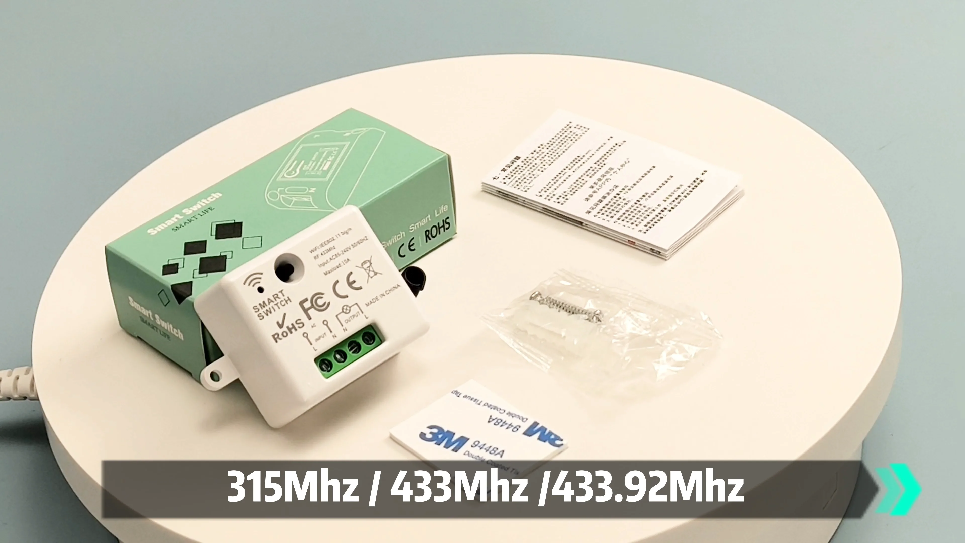 Mini Rf 433mhz Module Smart Life Wireless Switch Light Electrical Controller Home Remote Wall On ...