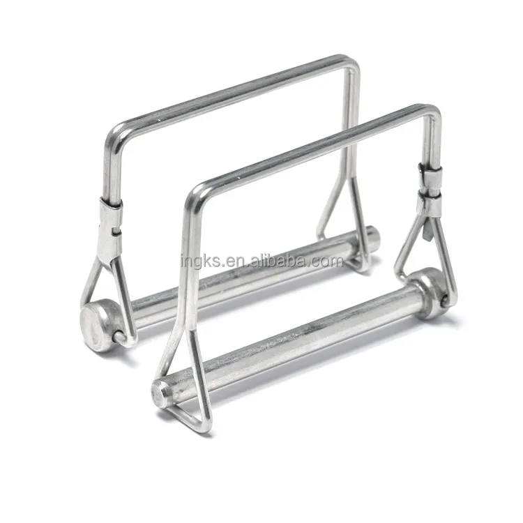 Stainless Steel D Shape Double Wire Lock Pins - Heavy Duty