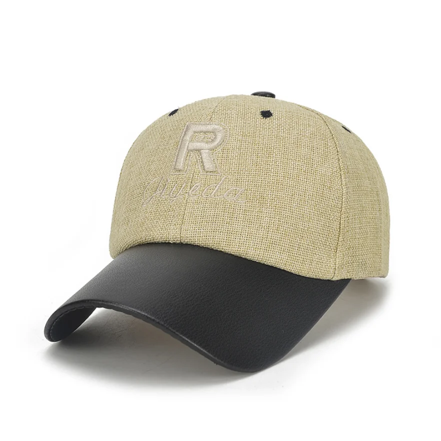 Oem Black Hemp Embroidered Base Ball Cap Baseball Caps And Hats Curved ...