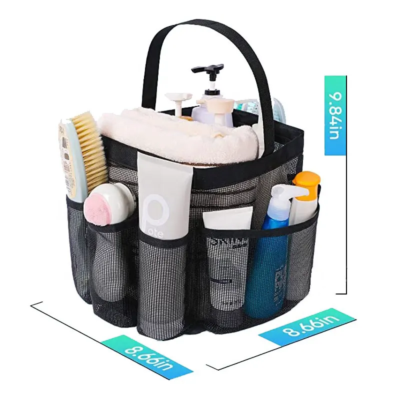 Large Capacity Mesh Shower Caddy - Perfect for College & Gym