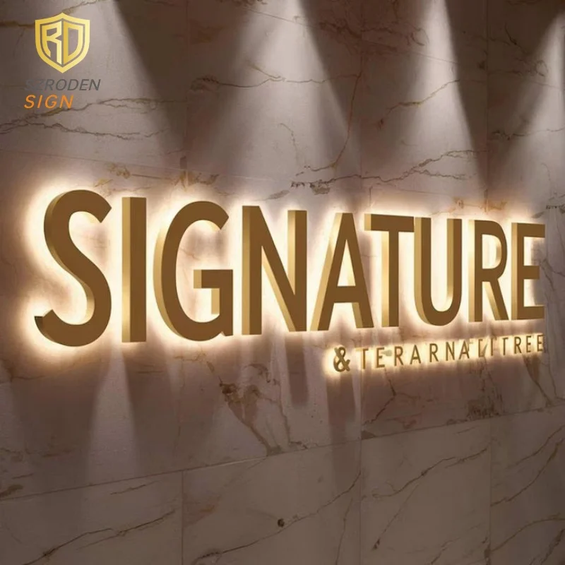Luminous Letters Sign Stainless Steel Backlit 3d Channel Advertising ...