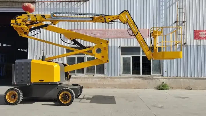 12m Self-propelled Articulating Boom Lift Battery Dc Power Outdoor ...