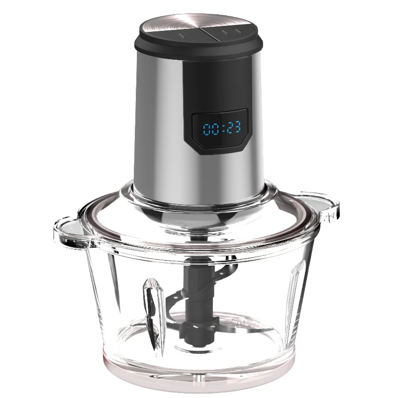 Digital Multifunction Chopper Electric Meat Grinder Vegetable Chopper Stainless Steel Food ...