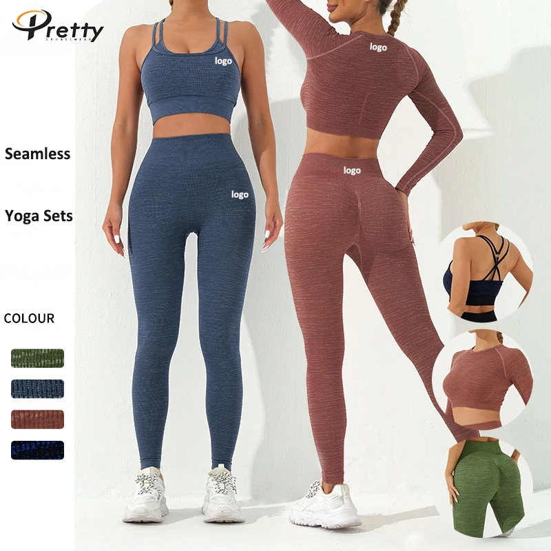 Wholesale Seamless High Waisted Workout Leggings For Women Activewear Workout Clothing Gym Wear ...