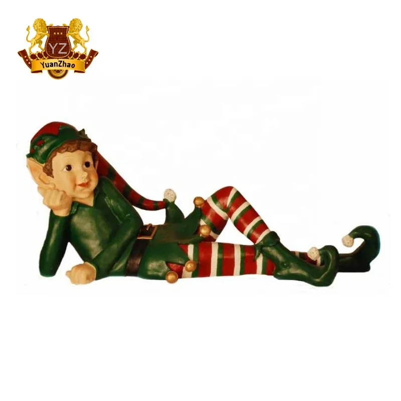 Beautiful Christmas Door Decoration: Elves Sculpture Resin Statue ...