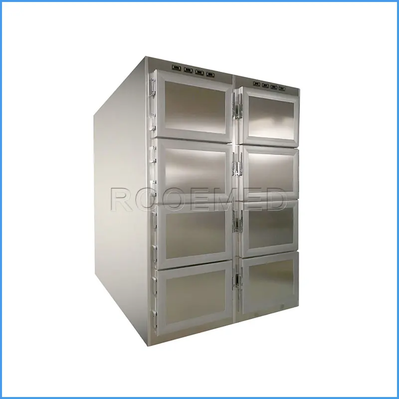 GA308 Mortuary Funeral Equipment Body Freezer 8 Chamber Refrigerator ...