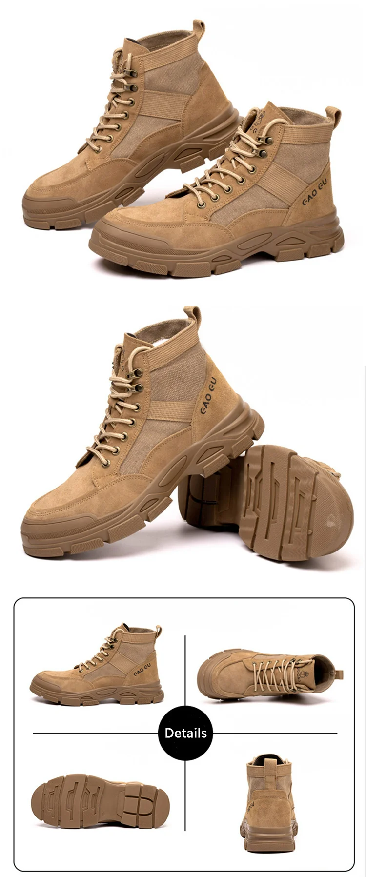 Dust Resistant Cerebral Cortex Boots For Men Mens Labor Insurance Steel ...