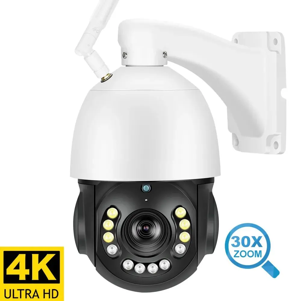 8mp 4k Ptz Ip Camera Wifi 30x Optical Zoom Cctv Outdoor Ai Human ...