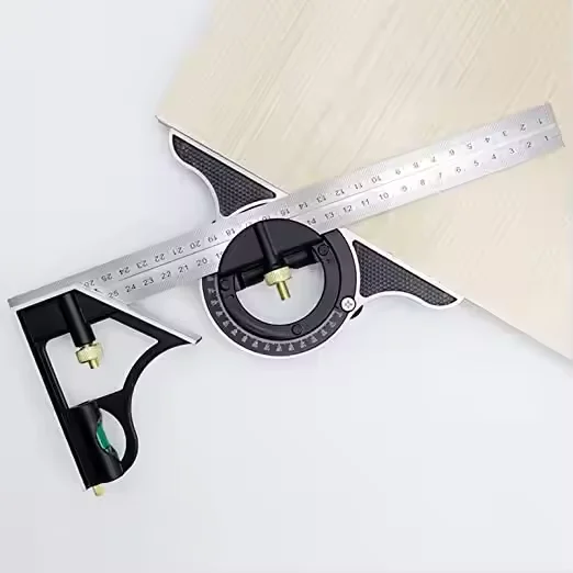 3 in 1 Adjustable Multi Combination Right Angle Ruler 300mm Movable ...