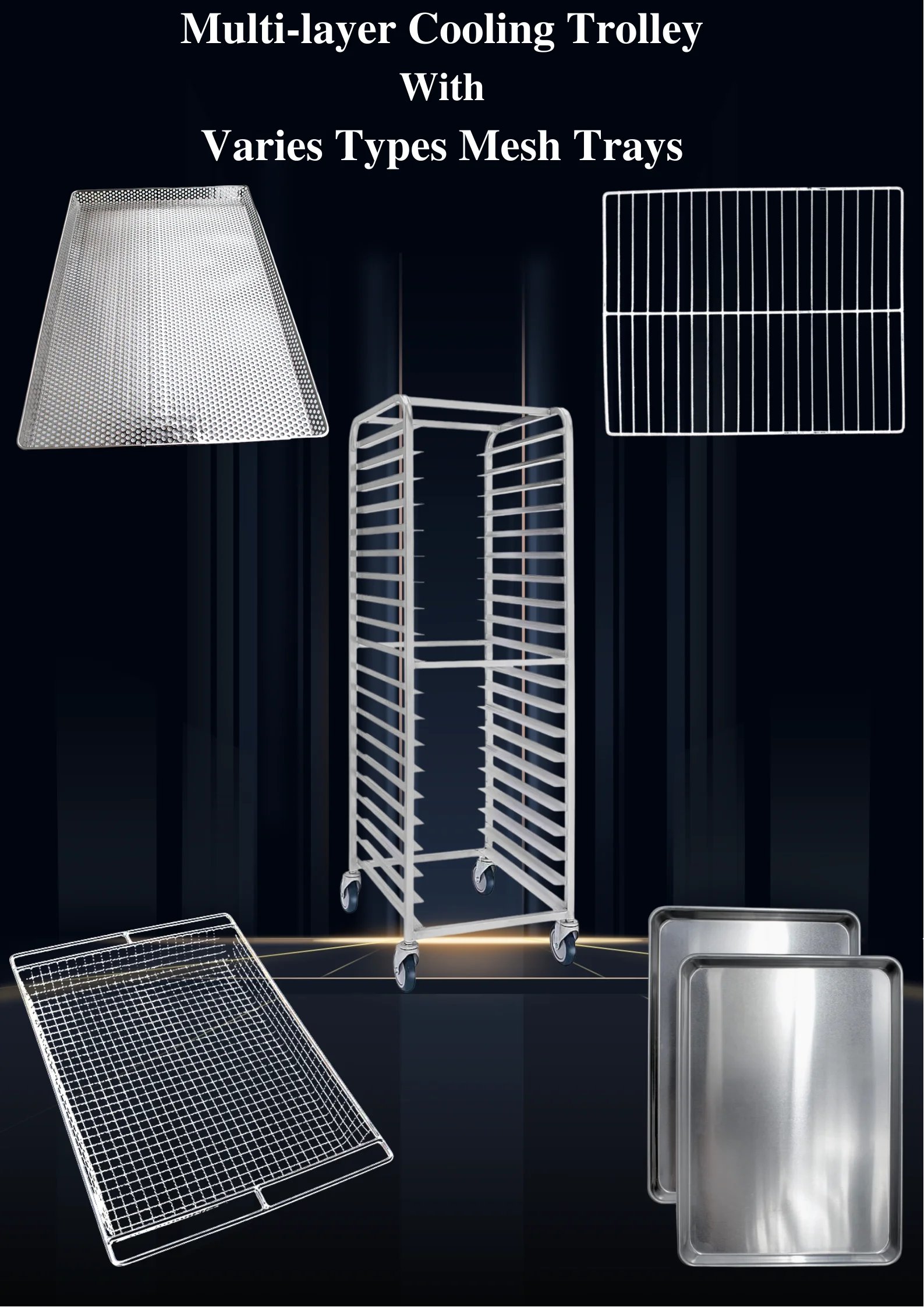 Oem Baking Oven Trays Trolley Stainless Steel Bread Pan Cooler Bakery ...