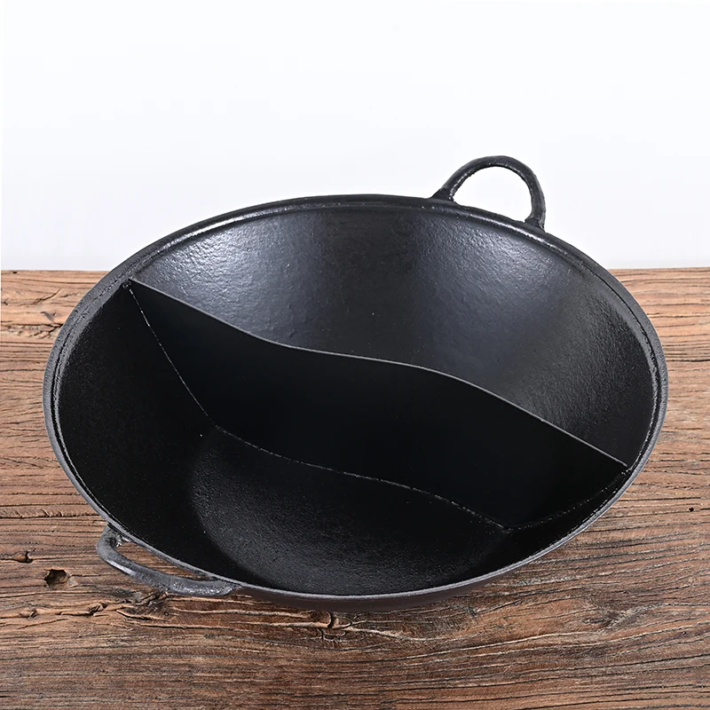 Large Sizes Original Iron Hot Pot for Gas and Induction