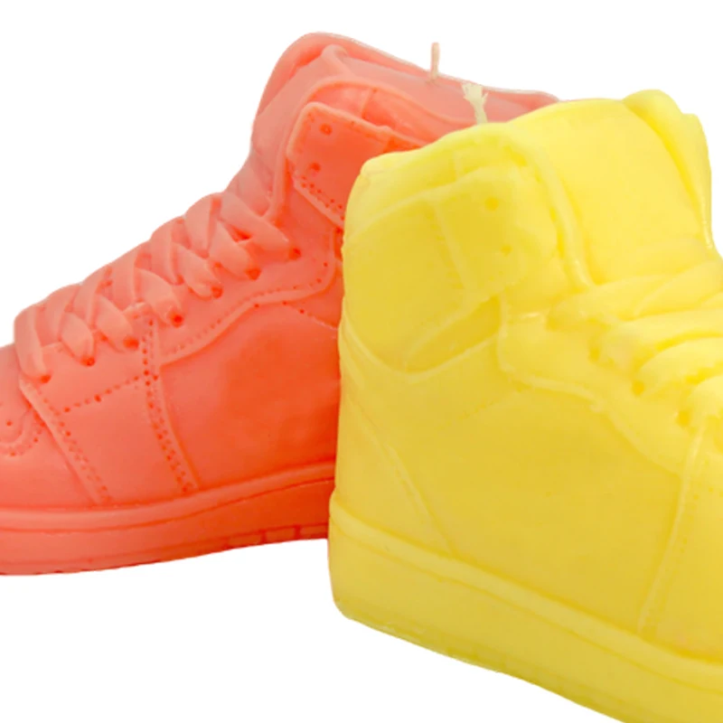 Custom Aj Shoes Candles In The Shape Of Basket Sneakers Creative ...