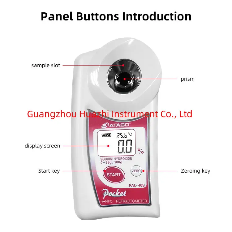 Atago Pal-40s Sodium Hydroxide Concentration Meter Naoh Caustic Soda ...