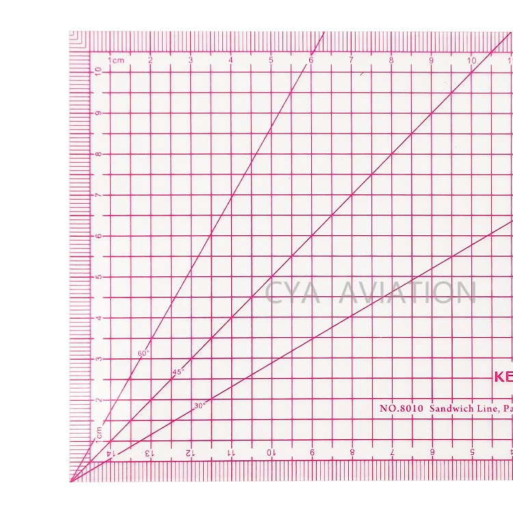 Kearing Flexible Transparent Plastic Pattern Making Ruler 15cm*11cm ...