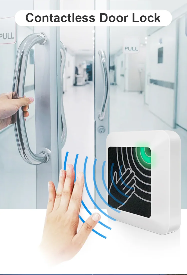 12v Touchless Sensor Exit Button Door Release Switch Ir Contactless ...